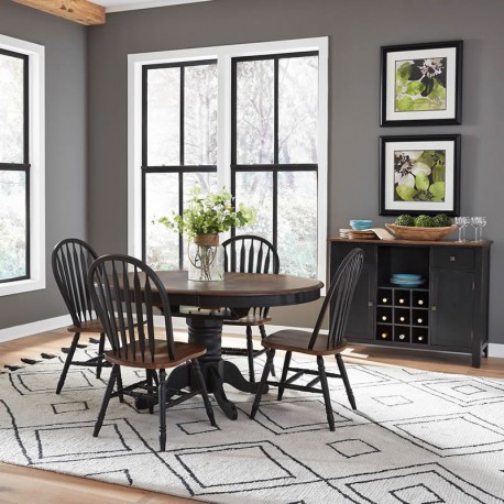 Carolina Crossing 5 Piece Pedestal Table Set - Cedar Hill Furniture